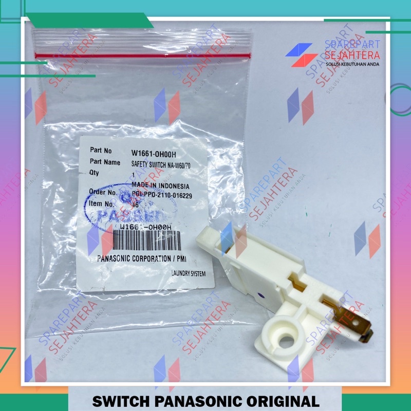 Jual SWITCH PINTU PENGERING MESIN CUCI PANASONIC 2 TABUNG ASLI ORIGINAL ...