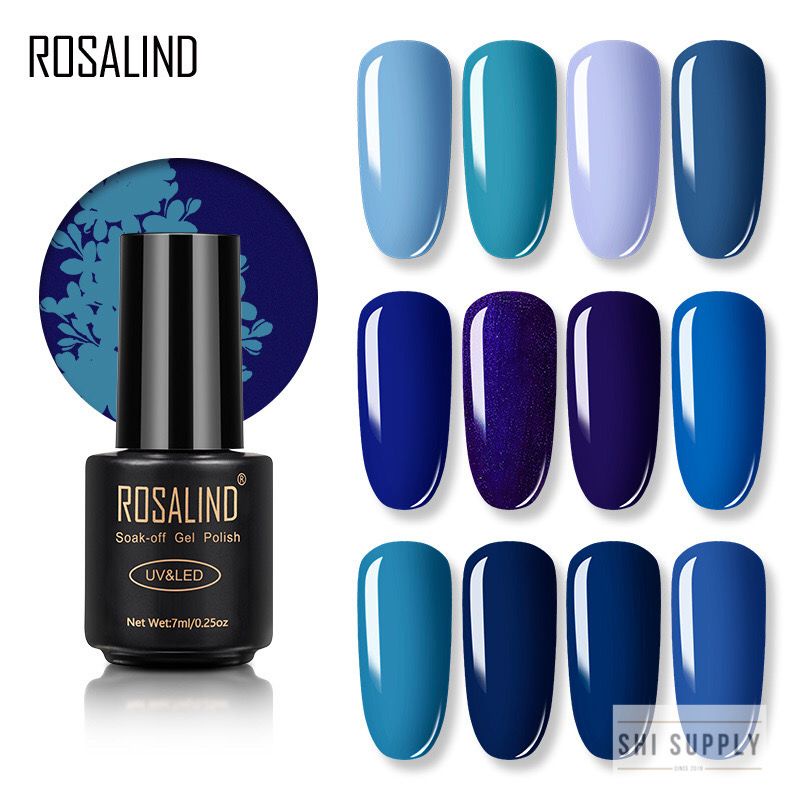 Jual ROSALIND 27 KUTEK NAIL GEL POLISH UV LED / WARNA BIRU SERI / BLUE ...