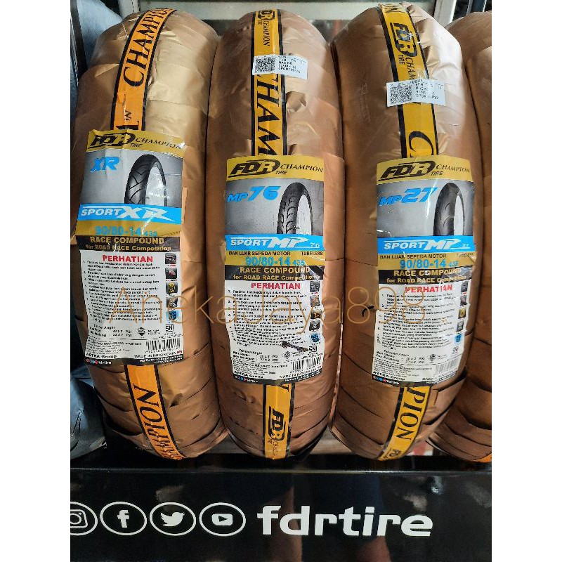 Jual Ban FDR Racing matic 90/80-14 MP 76, MP 27, XR Racing matic soft ...