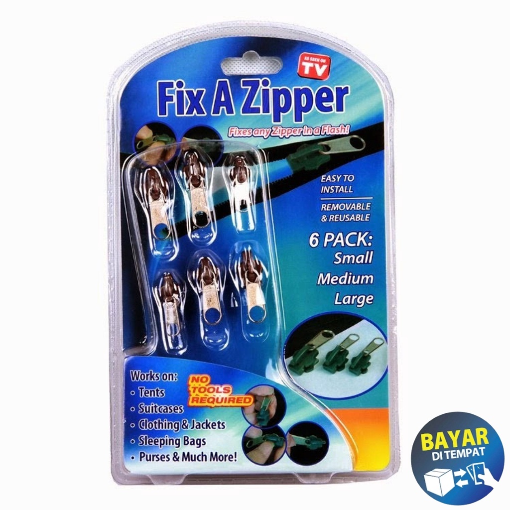 Jual Alat Reparasi Resleting - Fix A Zipper Replacement Repair Kit 6 in ...