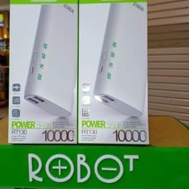 Jual Model Baru' Power Bank 10000mAh Robot RT130 Original Garansi resmi ...