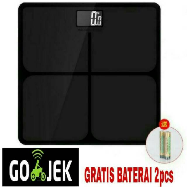 Jual Timbangan kaca digital - akurat maksimum berat 180 kg | Shopee ...