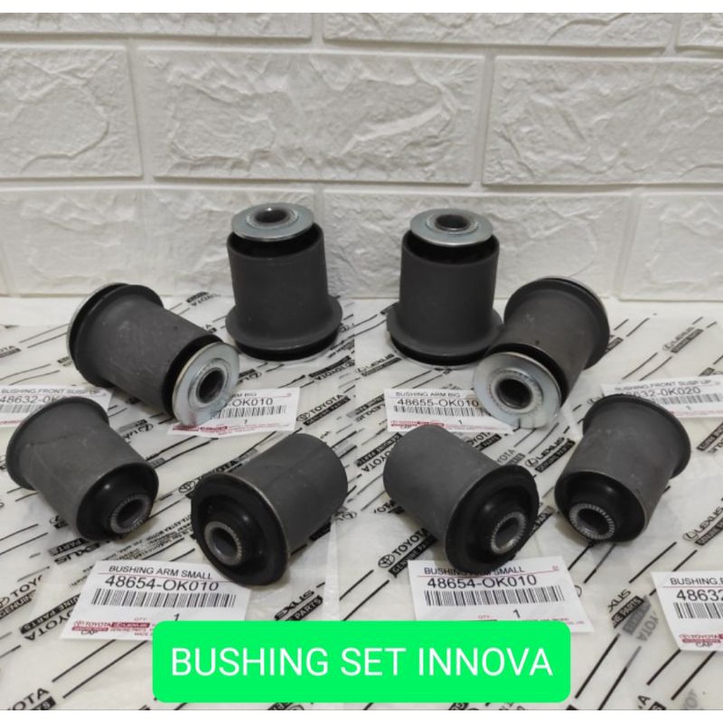 Jual BUSHING ARM SET KOMPLIT ATAS BAWAH TOYOTA INNOVA ORIGINAL 8PC ...