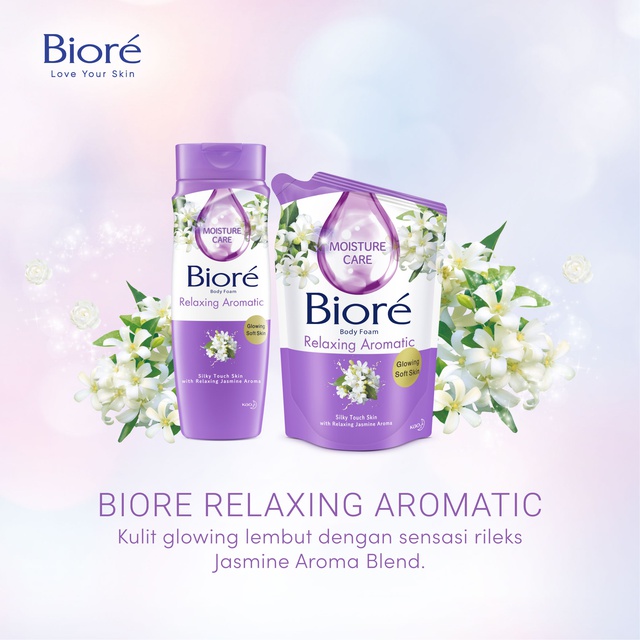 Jual Biore Body Foam Sabun Mandi Cair Relaxing Aromatic Pouch Refill 2 x 800 mL | Shopee Indonesia
