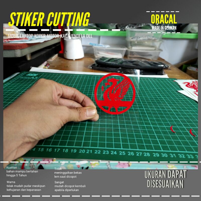 Jual STIKER LIVERPOOL KECIL CUTTING BAHAN ORACAL CUSTOM | Shopee Indonesia