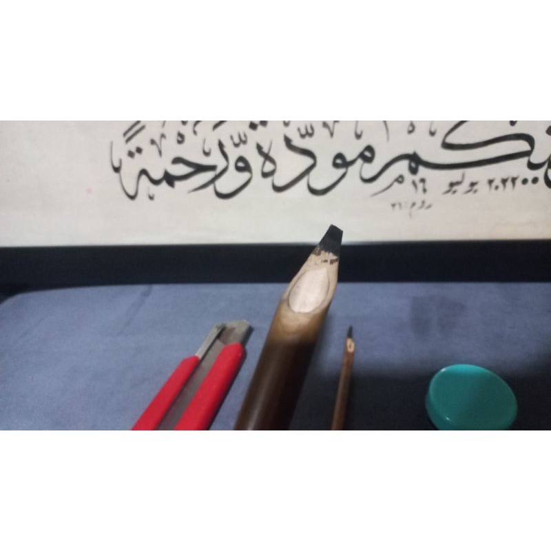 Jual KHANDAM PENA KALIGRAFI KHAT (ISI 5 BATANG) DARI BAMBU DAN POHON ...