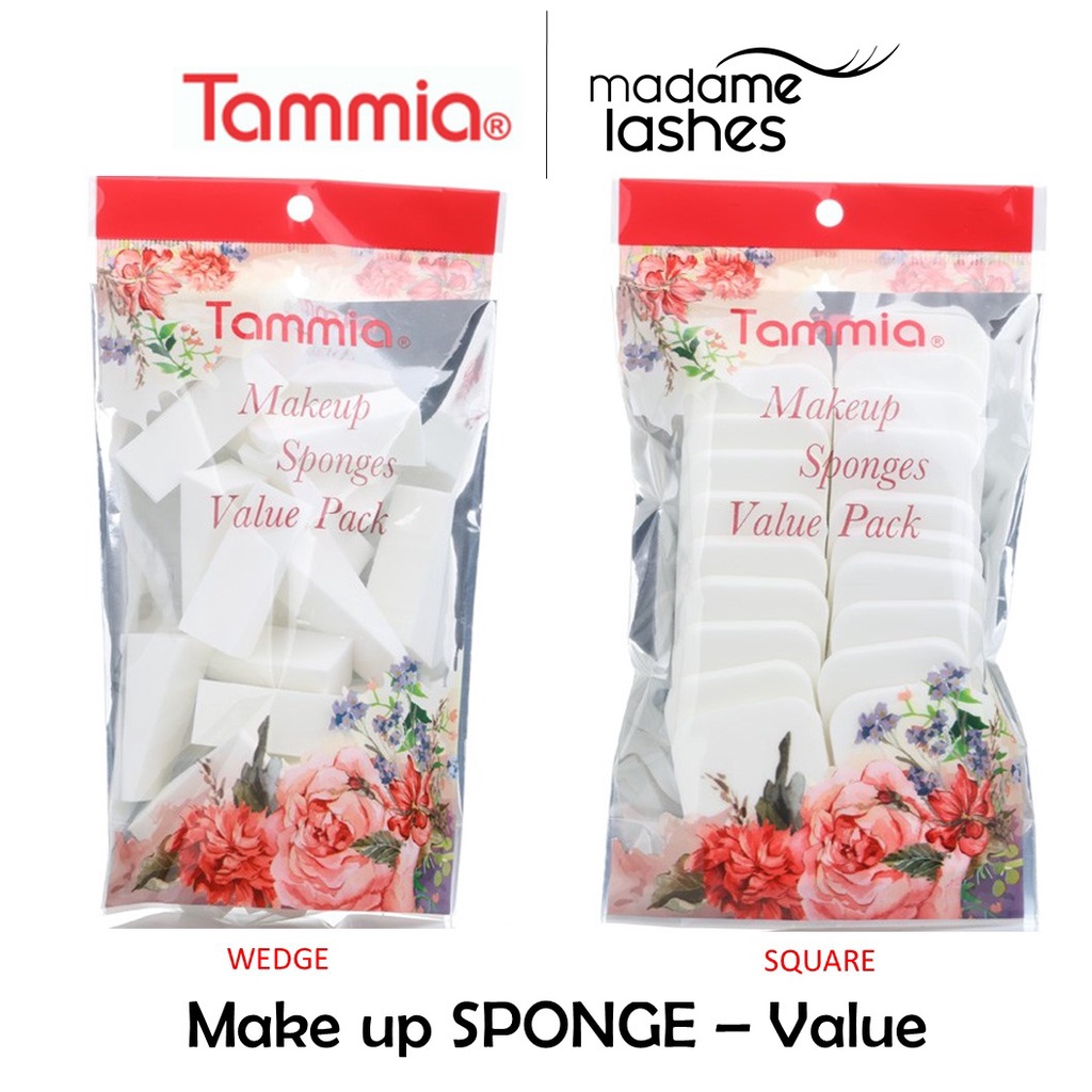 Jual Spons Makeup Foundation Bedak - Tammia Makeup Sponge ( Isi 20 pcs ...