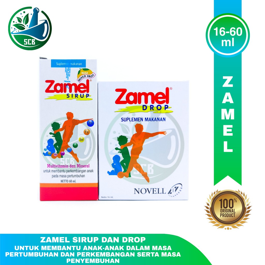 Jual Zamel Sirup Dan Drop - 16ml-60ml | Shopee Indonesia