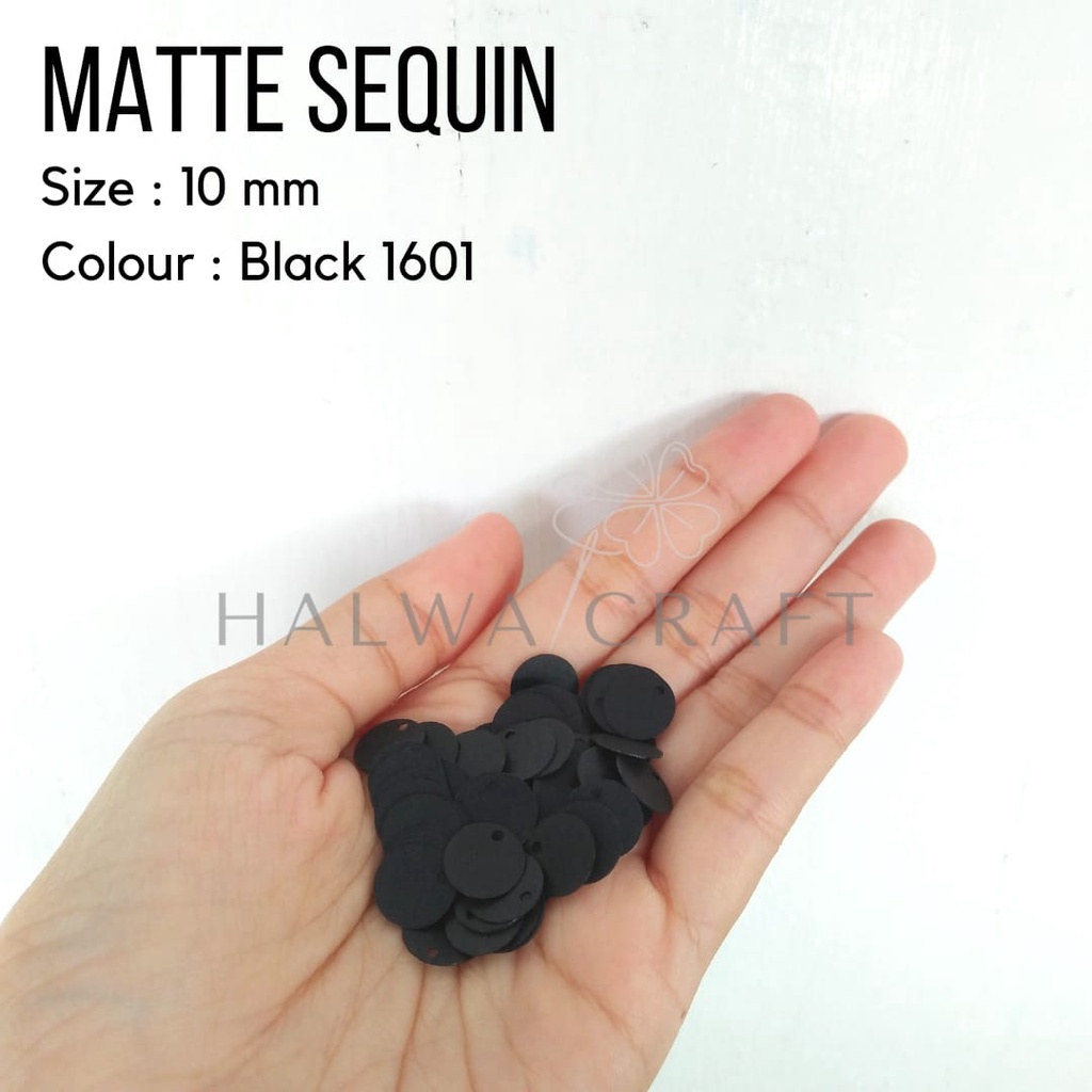 Jual Payet Dollar Piring / Matte Colour Sequin Round Side Hole 10mm ...
