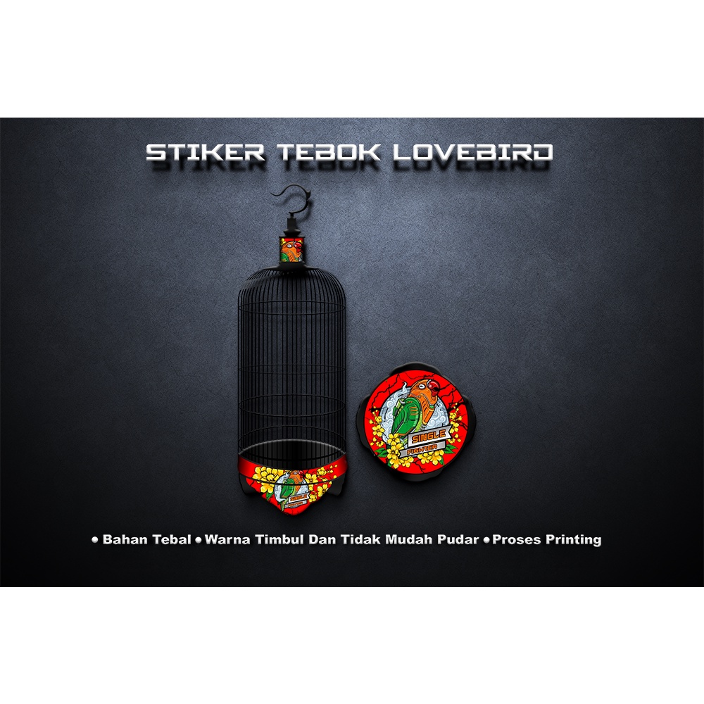 Jual STIKER TEBOK LOVEBIRD MURAH | Shopee Indonesia