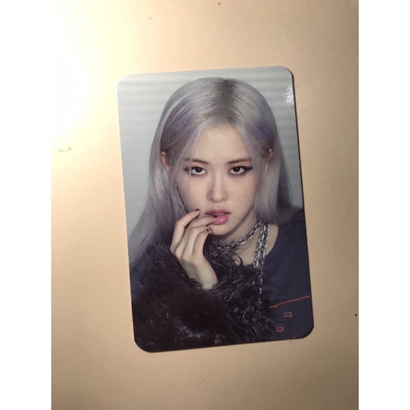 Jual BLACKPINK THE ALBUM ROSE official Photocard benefit | Shopee Indonesia