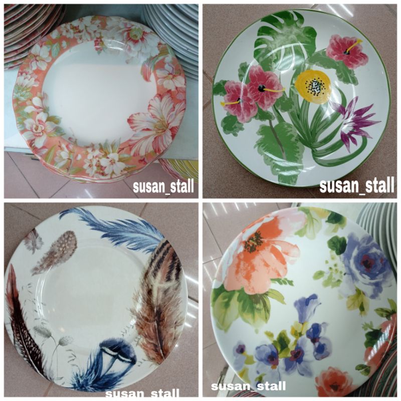 Jual [Piring Cantik] Dinner plate cantik diameter 25 cm | Shopee Indonesia
