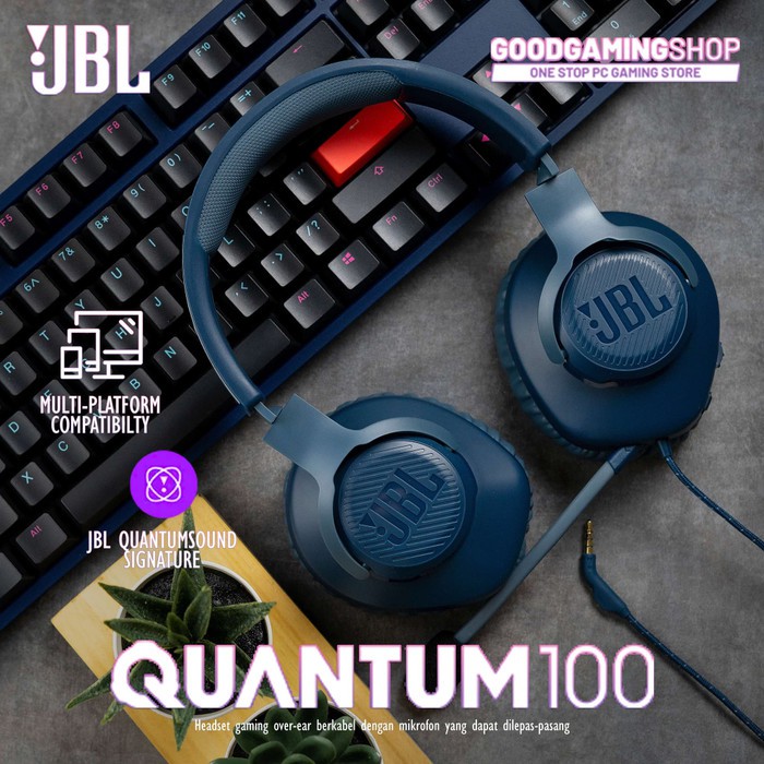 Jual JBL Quantum 100 White - Gaming Headset | Shopee Indonesia