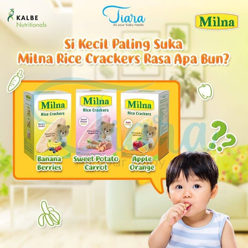 Jual Milna Rice Crackers 20g (isi 5 Sachet) | Shopee Indonesia