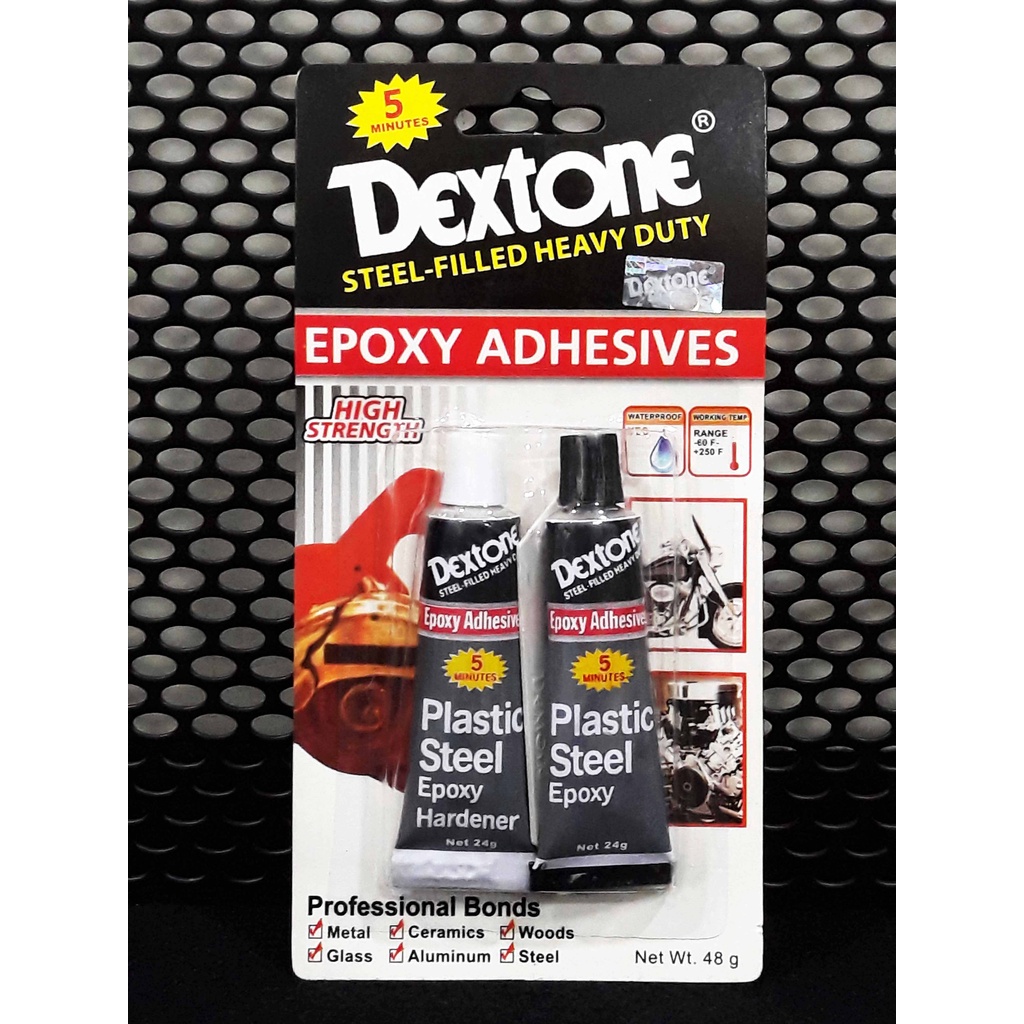 Jual LEM DEXTONE PLASTIC & STEEL 5 MINUTE EPOXY ADHESIVES | Shopee ...