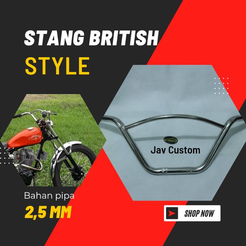 Jual Stang Custom Model British coper Style Croom Pipa 22 _7/8 tebal 2 ...