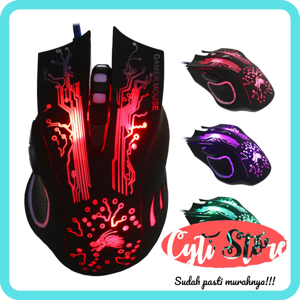 Jual Mouse Gaming - Gaming Mouse Wireless 800-5500 DPI | Shopee Indonesia