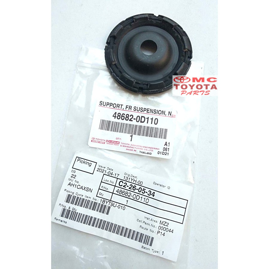 Jual Tatakan Support Shockbreker Depan Toyota Yaris 48682-0D110 ...