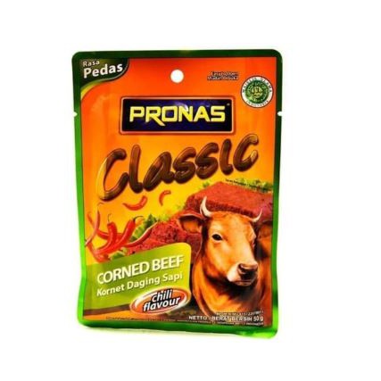 Jual Pronas Corned Beef Chili Sachet 50gr Kornet | Shopee Indonesia