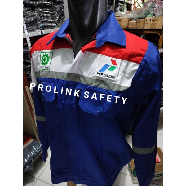 Jual SERAGAM SAFETY MODEL PERTAMINA LOGO LENGKAP RESLETING ATASAN ...