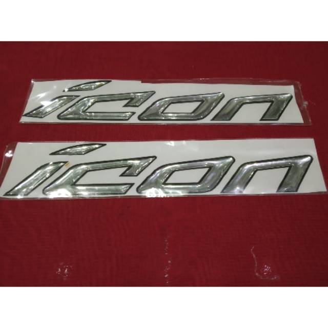 Jual Emblem timbul ICON (SILVER) | Shopee Indonesia