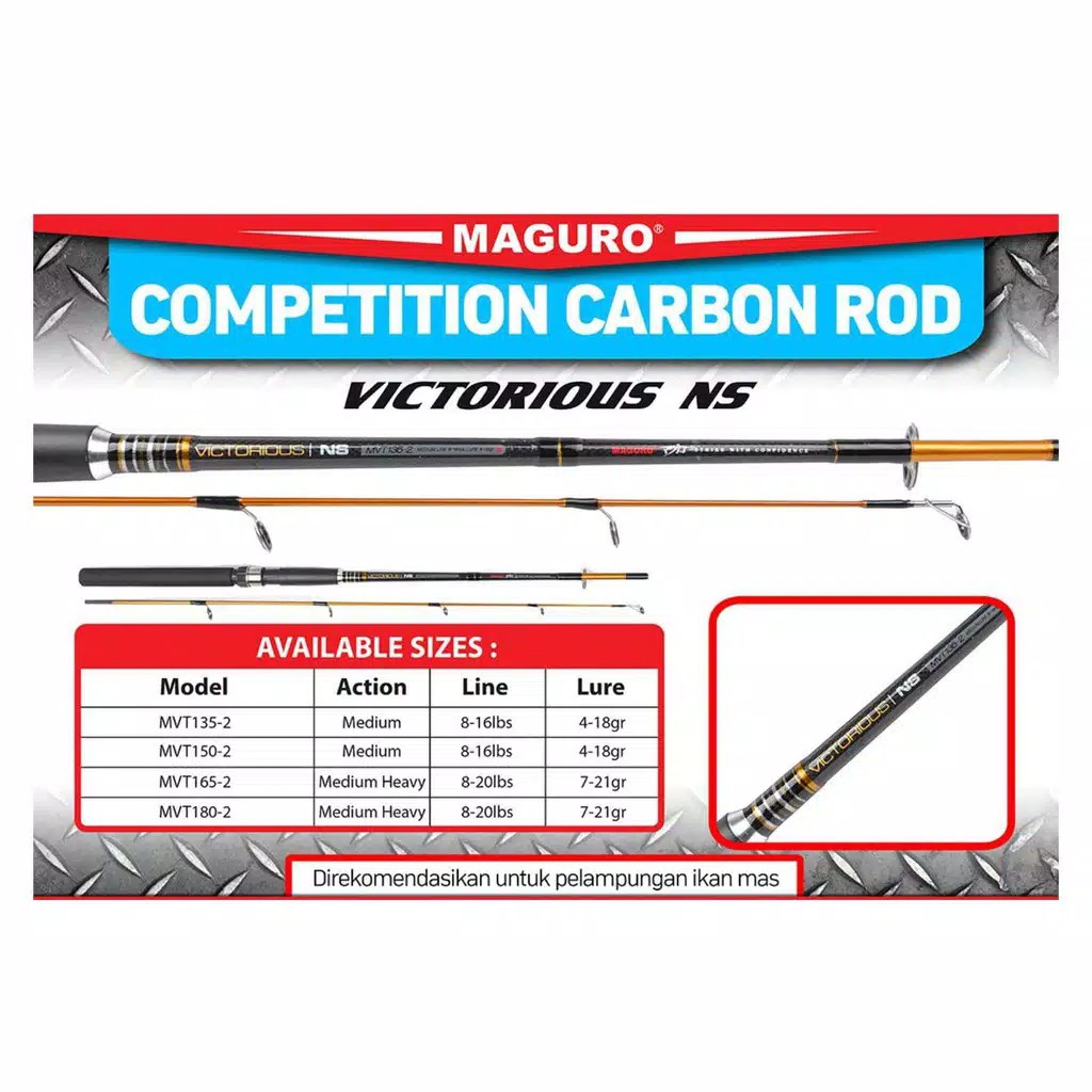 Jual Joran Maguro Solid Carbon Tip Victorious NS | Secret NS | Undercover NS | Pilih warna dan ...