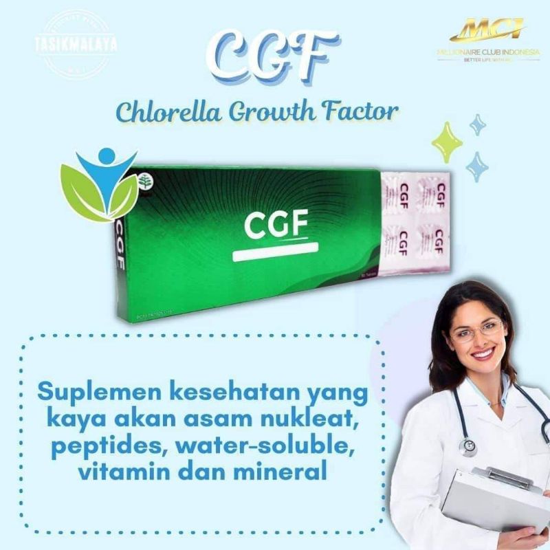 Jual CGF (Chlorella Growth Factor) Suplement Kesehatan Original mci ...