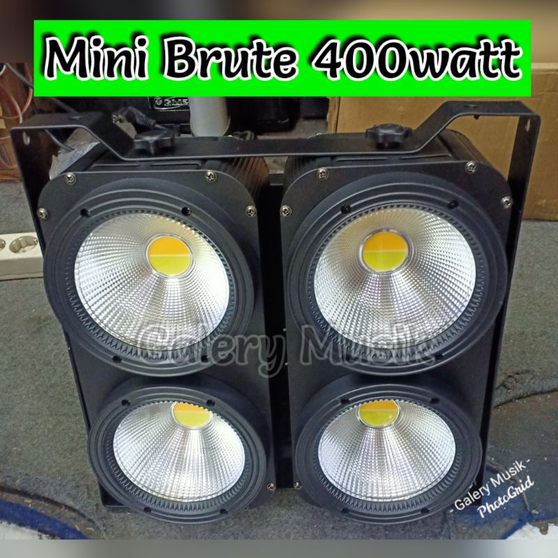 Jual Lampu panggung mini brute 400watt / fresnel cob 400watt led warm ...