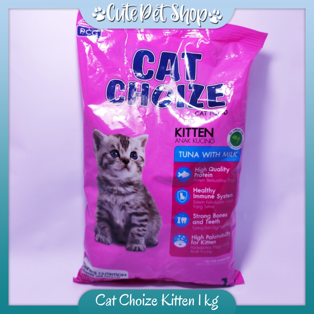 Jual Makanan Kucing Kitten Cat Choize Tuna With Milk 1 kg / Makanan ...