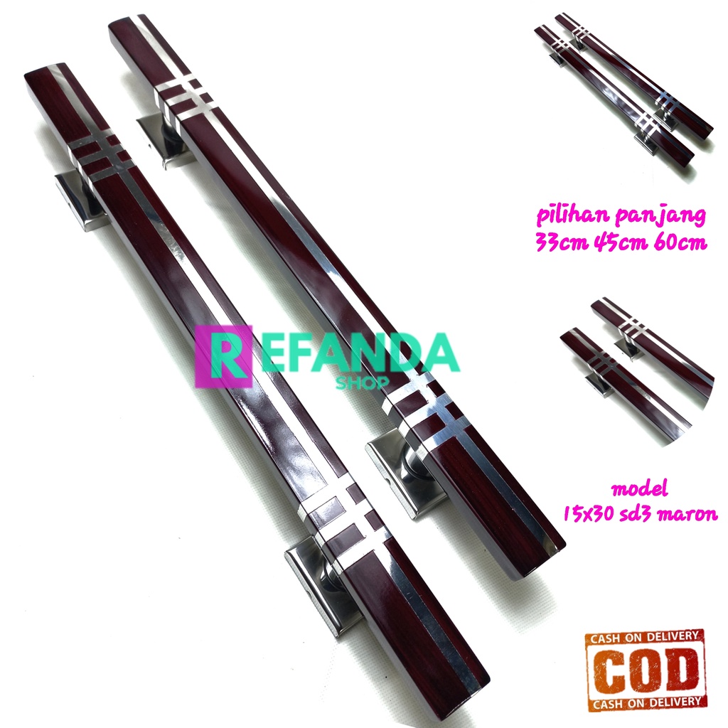 Jual handle gagang tarikan pegangan perlengkapan pintu rumah minimalis ...