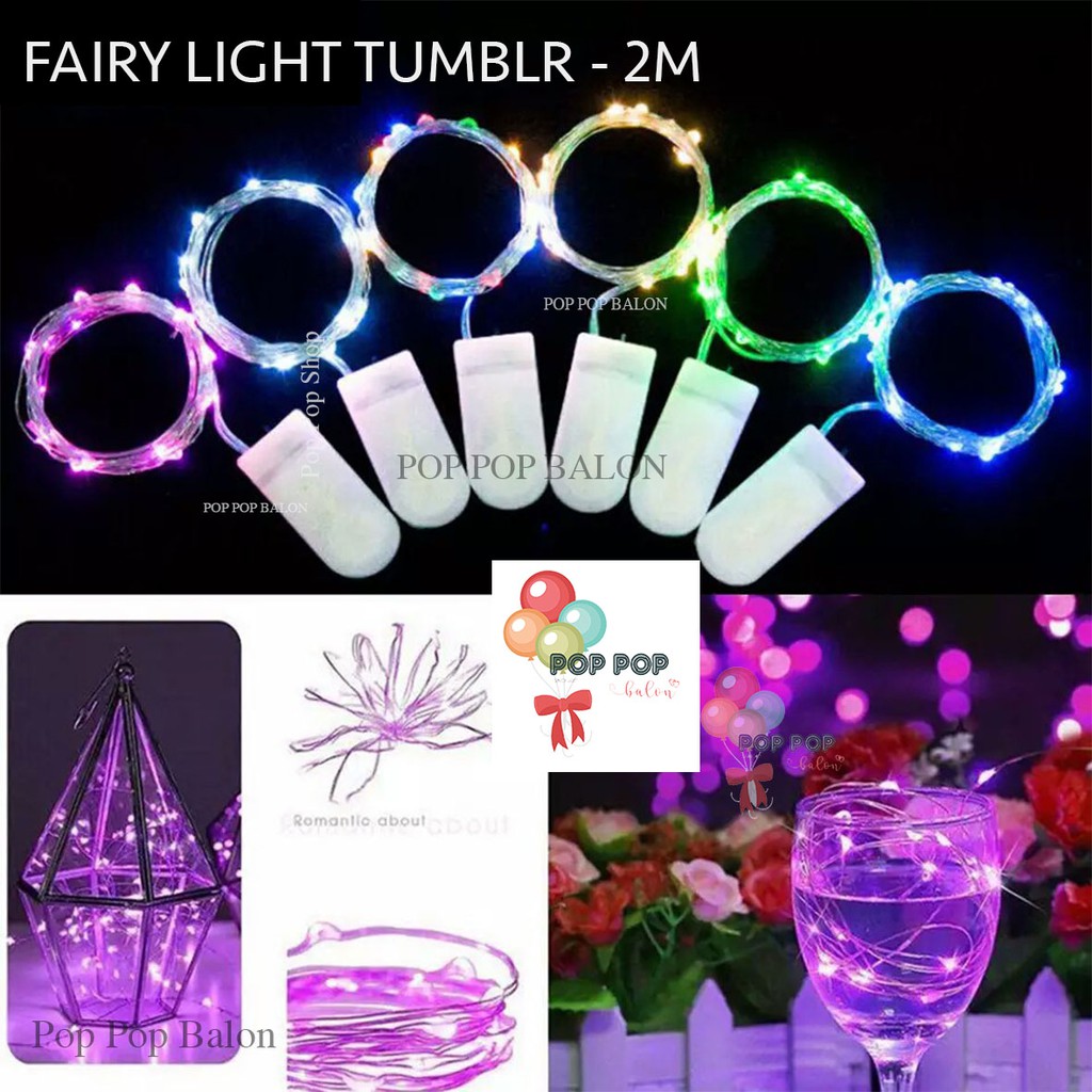 Jual Mini LED 2M– Fairy Light Tumblr Lampu Waterproof / Lampu Hias ...