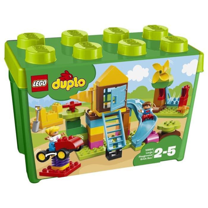 Jual LEGO 10864 DUPLO Large Playground Brick Box | Shopee Indonesia