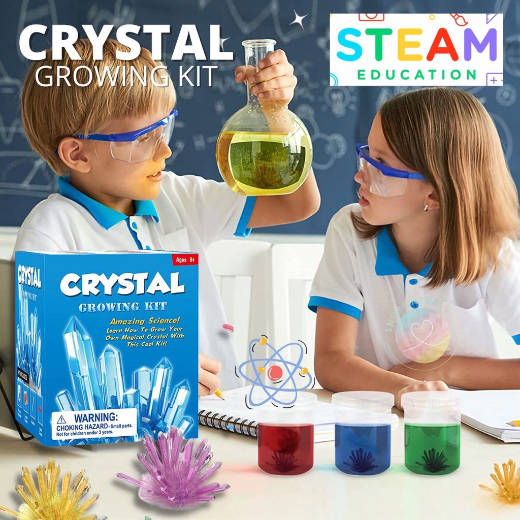 Jual INSTAN Crystal Growing Kit Diy Science Experiment Toys Eksperimen ...