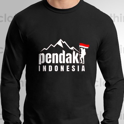 Jual KAOS PENDAKI INDONESIA LENGAN PANJANG PREMIUM / COTTON COMBED 30S ...