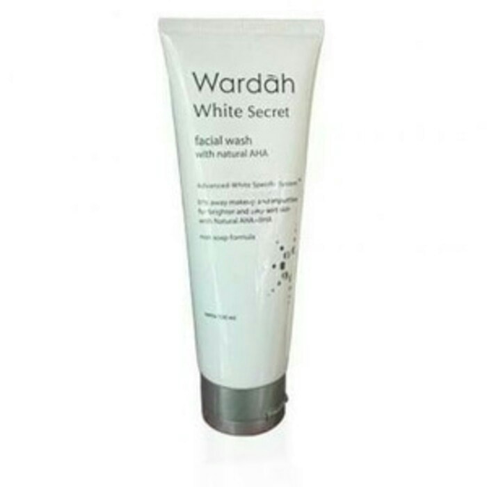 Jual Wardah White Secret Facial Wash with Natural AHA - Sabun Cuci Muka ...