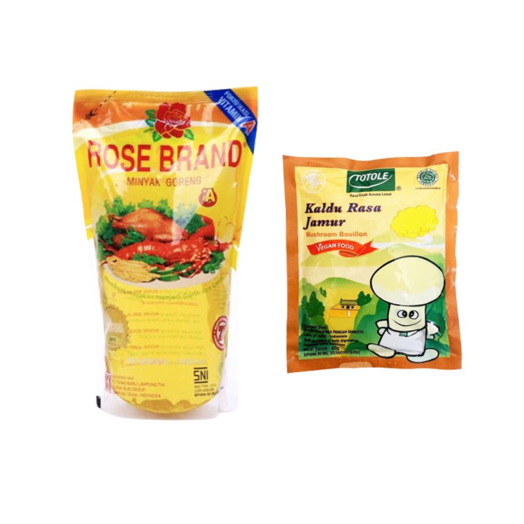 Jual [Paket Belanja Hemat] Minyak Goreng Rose Brand 1 L + Totole Kaldu ...