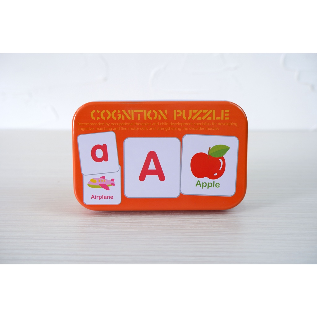 Jual Mainan Edukasi Cognition Puzzle ALPHABET A / Puzzle Kartu ...