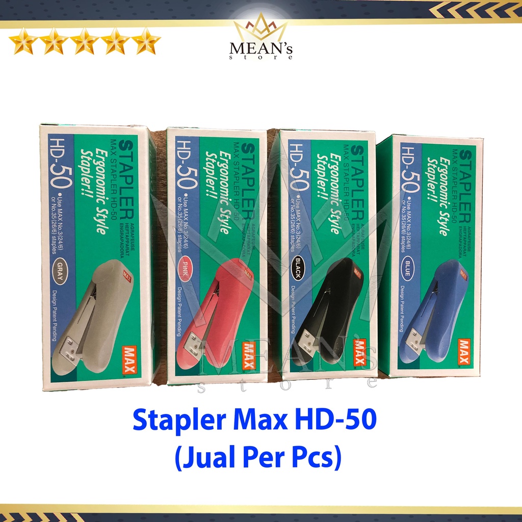 Jual Stapler Max HD-50 Ori / Alat Staples Tangan HD 50 / Mesin Stapler HD50 | Shopee Indonesia