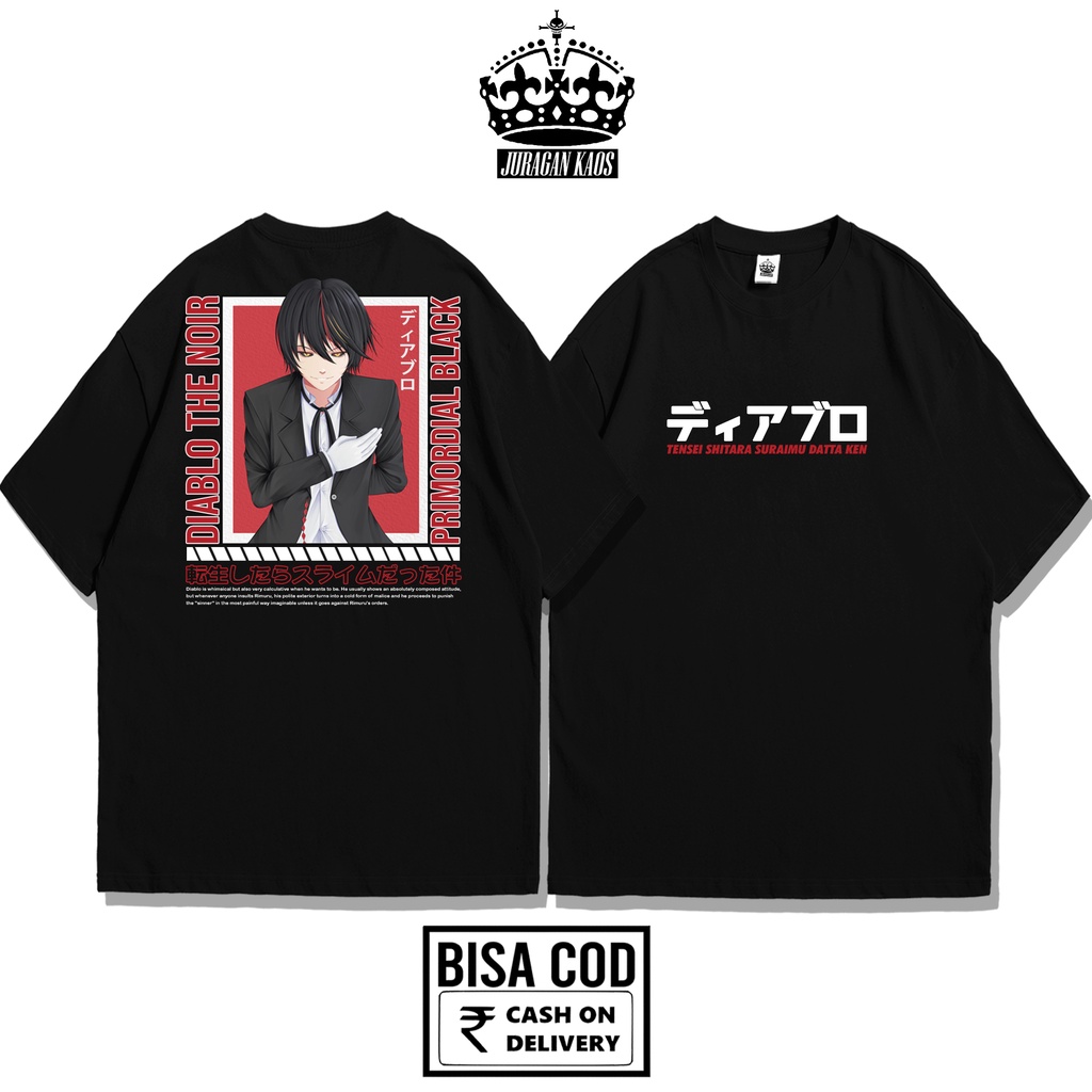 Jual Kaos Rimuru Tempest Tensei Shitara Slime Datta Ken Diablo Noir ...