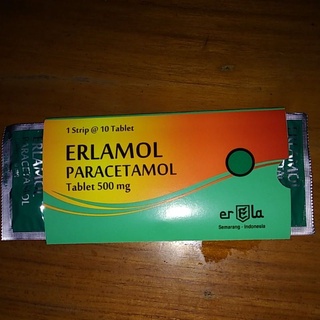 Jual Erlamol Strip Paracetamol 500mg | Shopee Indonesia