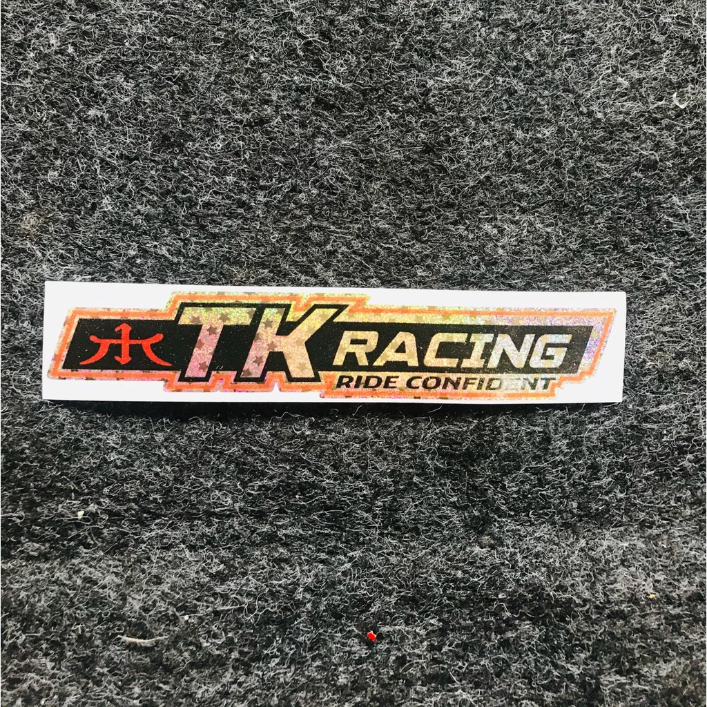Jual STIKER GAMBAR HOLOGRAM TK RACING RIDE CONFIDENT UKURAN 3.5X15CM ...