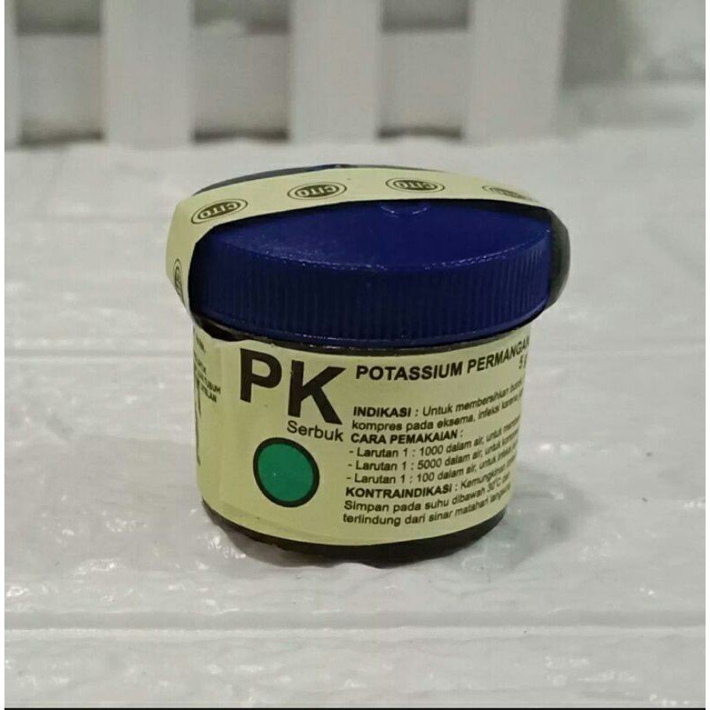 Jual Bubuk PK Kalium Permanganat obat gatal kulit serbuk mandi isi 5 ...