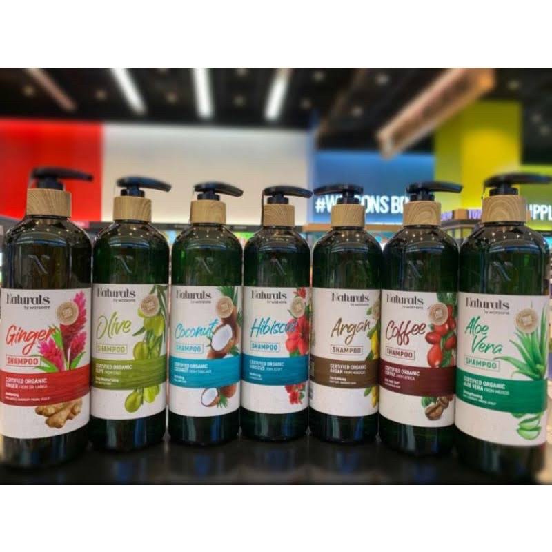 Jual NATURALS BY WATSONS shampoo & Conditioner 490ml & 100ml 90% Natural | Shopee Indonesia