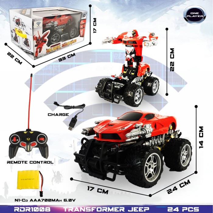 Jual Mobil Remote Control RC Lamborghini Monster Jeep Transformer ...