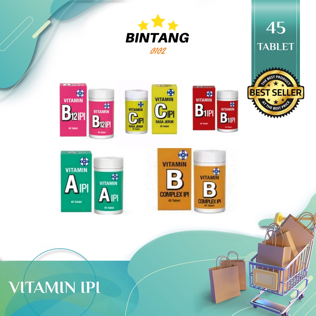 Jual Vitamin Ipi Tablet Hisap Aipi B1ipi B12ipi Bcomplexipi Cipi ...