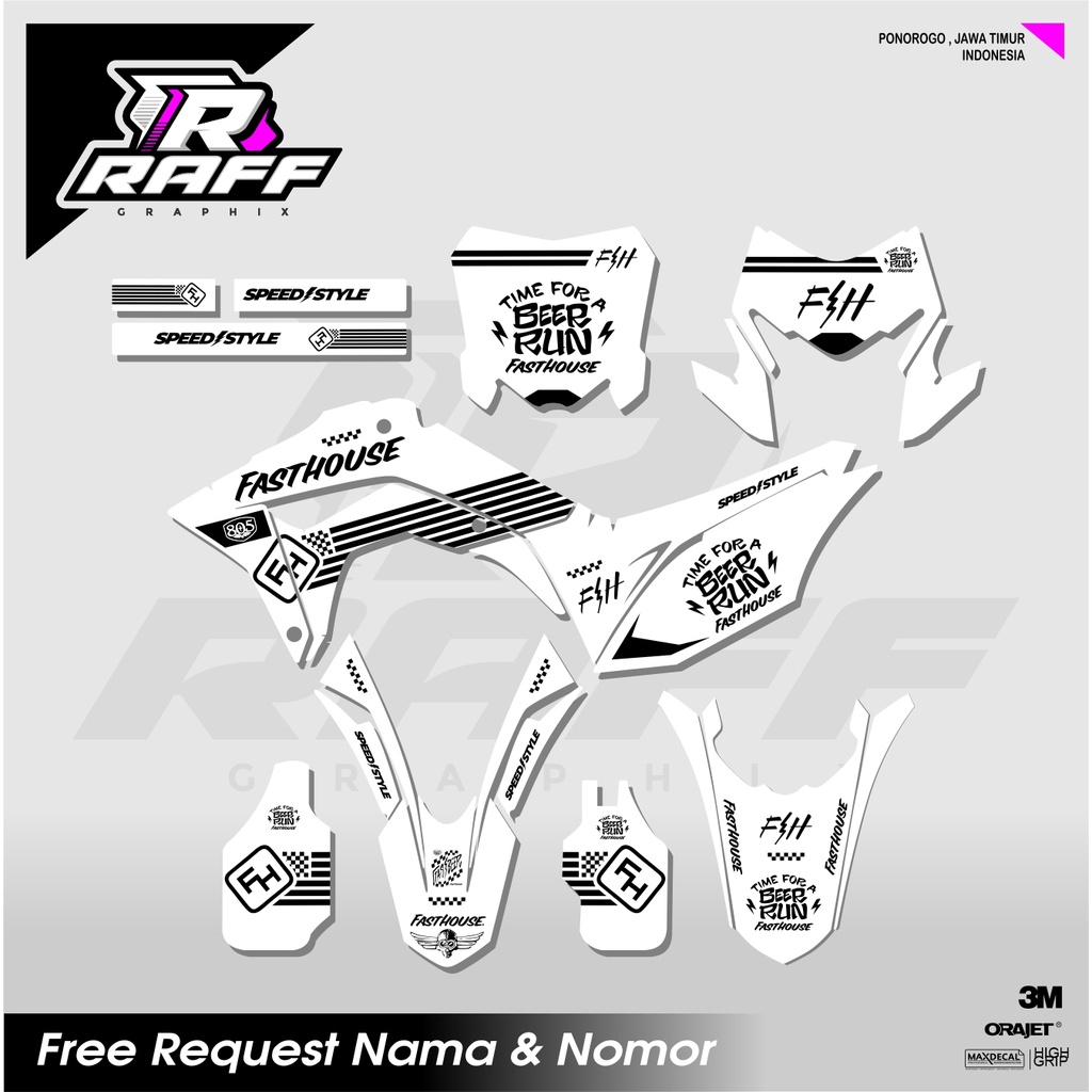 Jual decal crf fasthouse decal crf 150 L fasthouse | Shopee Indonesia