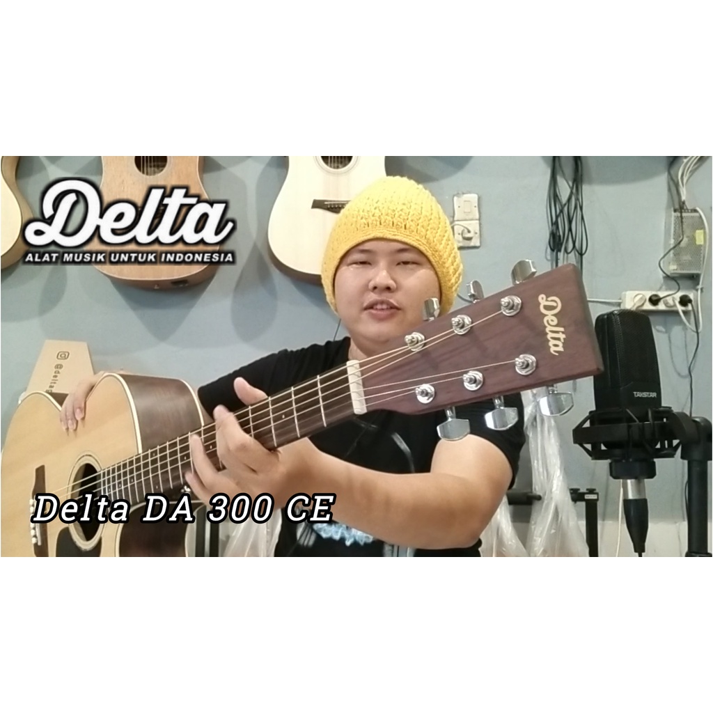 Jual DELTA DA 350CE gitar akustik elektrik TOP SOLID | Shopee Indonesia