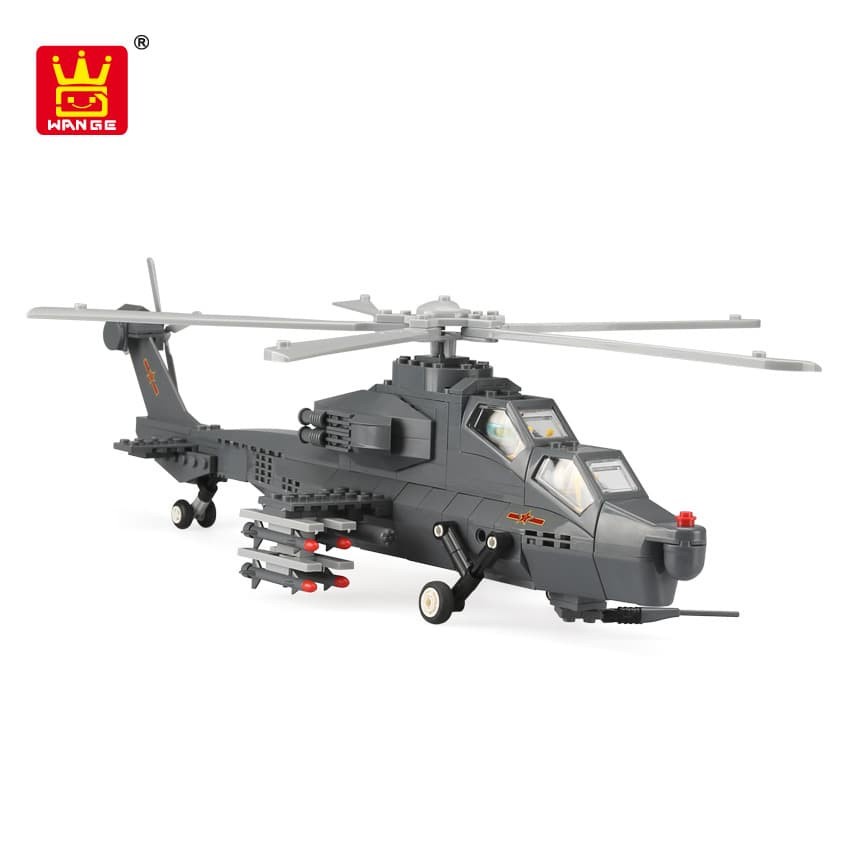 Jual The WZ-10 Gunship Helicopter - Wange Building Block Puzzle Brick Mainan Balok FUNTOYSLAB ...