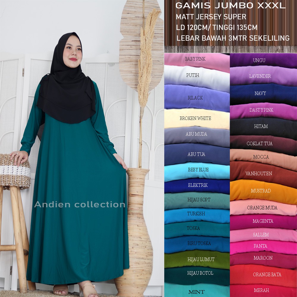 Jual GAMIS JUMBO POLOS/ GAMIS JUMBO BIG SIZE XXXL/ (By Andien ...