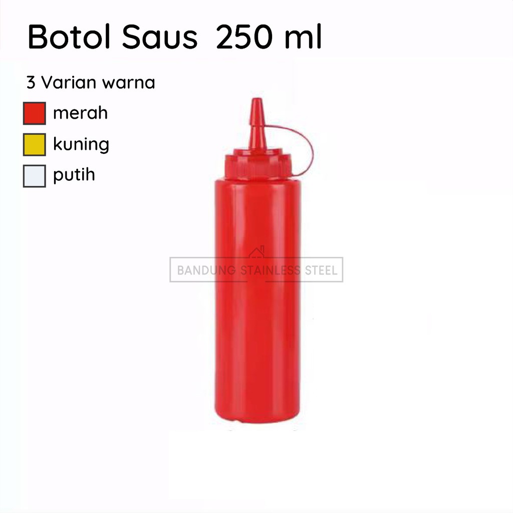Jual Botol Saos Dengan garis Dispenser Saus Plastik Mayonaise Kecap ...